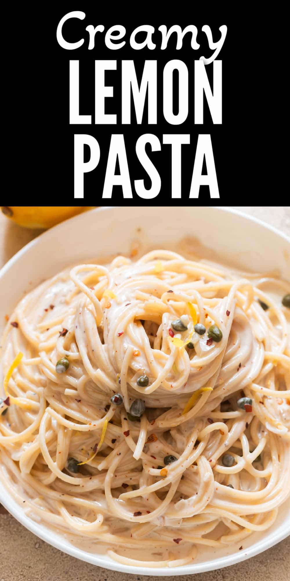 Creamy Lemon Pasta (Pasta al Limone) - Curry Trail
