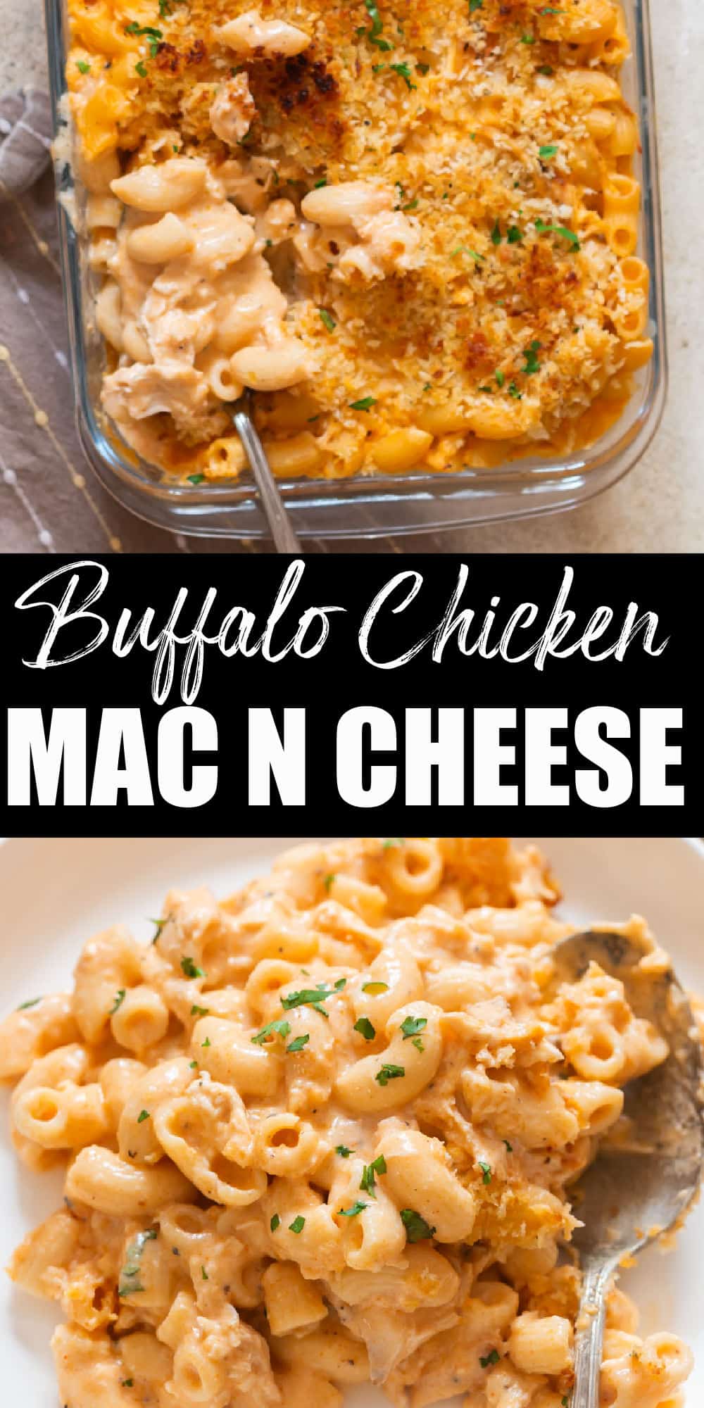 Baked Buffalo Chicken Mac and Cheese- Curry Trail