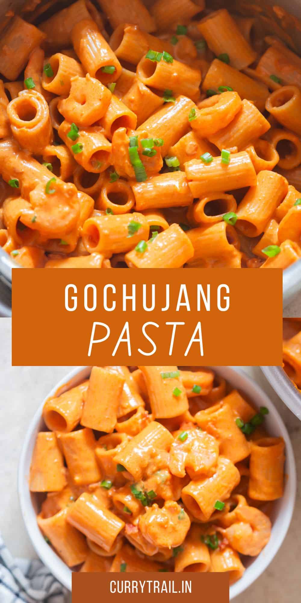 The Best Creamy Gochujang Pasta - Curry Trail