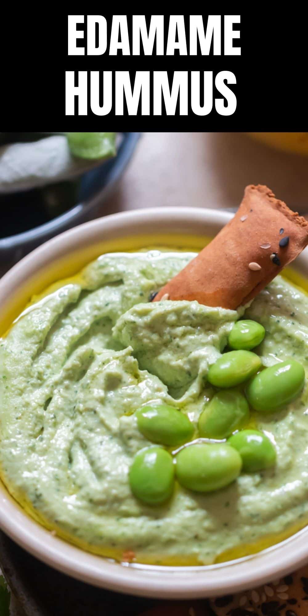 Quick and Easy Edamame Hummus - Curry Trail