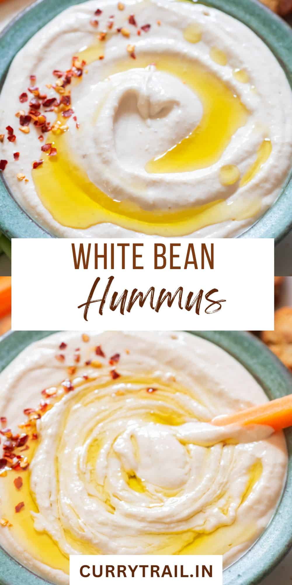 Ultra-Creamy White Bean Hummus- Curry Trail