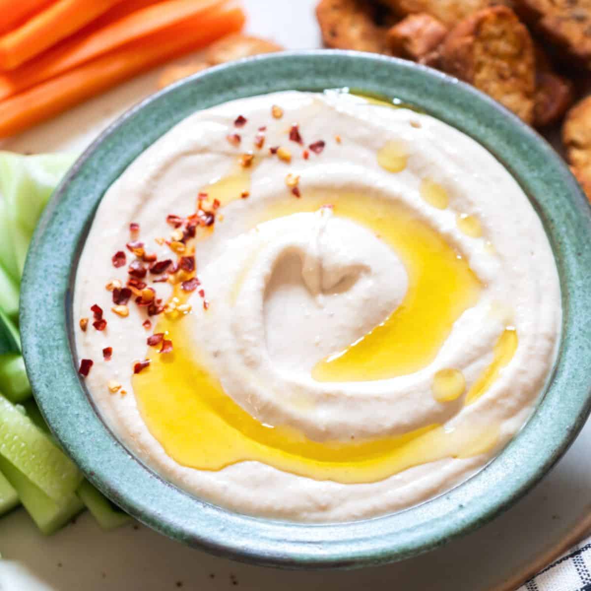 Ultra-Creamy White Bean Hummus- Curry Trail